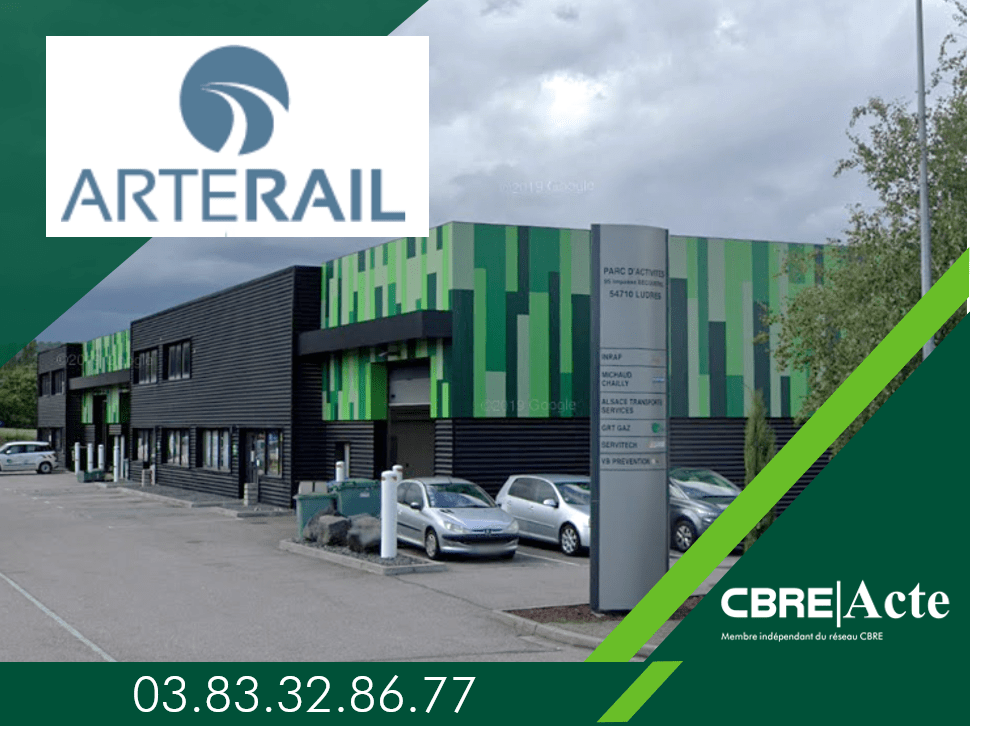ARTERAIL arrive sur le Dynapole de Ludres / Fleville › CBRE Acte