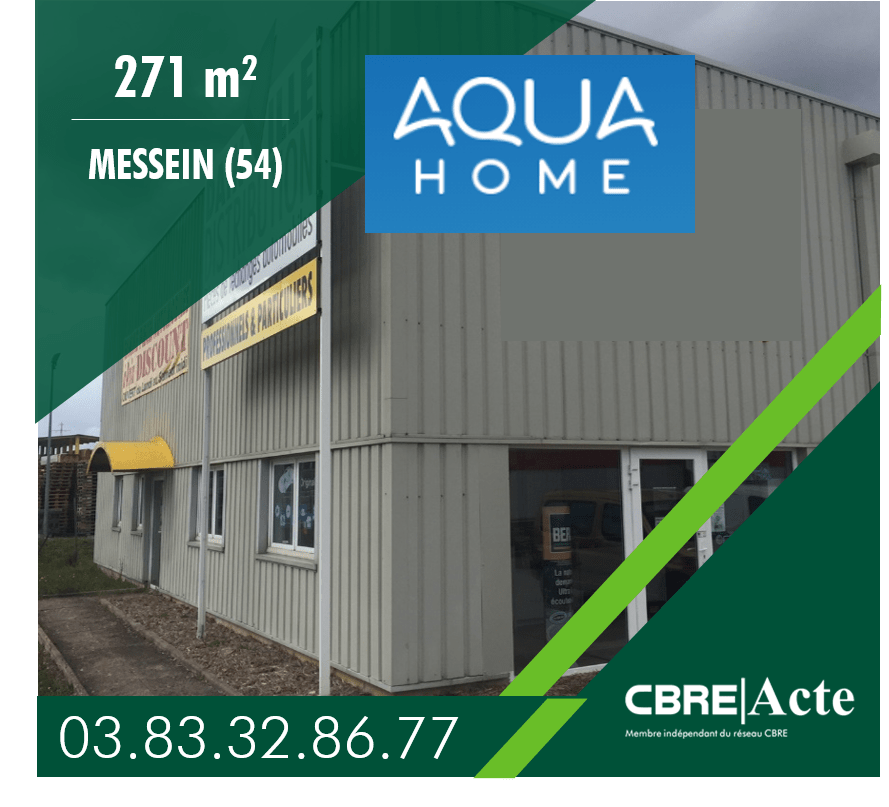 CBRE ACTE installe AQUA HOME à MESSEIN (54) › CBRE Acte