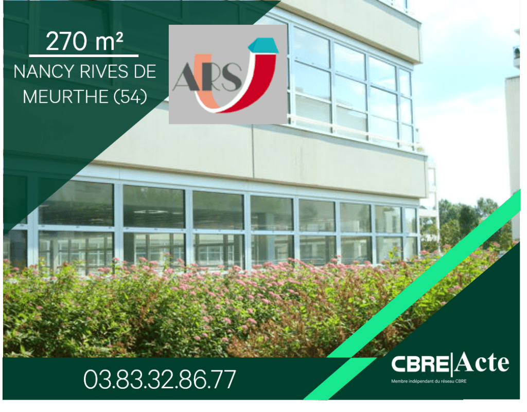 L'ARS regroupe ses services sur les rives de Meurthe à Nancy (54) › CBRE Acte