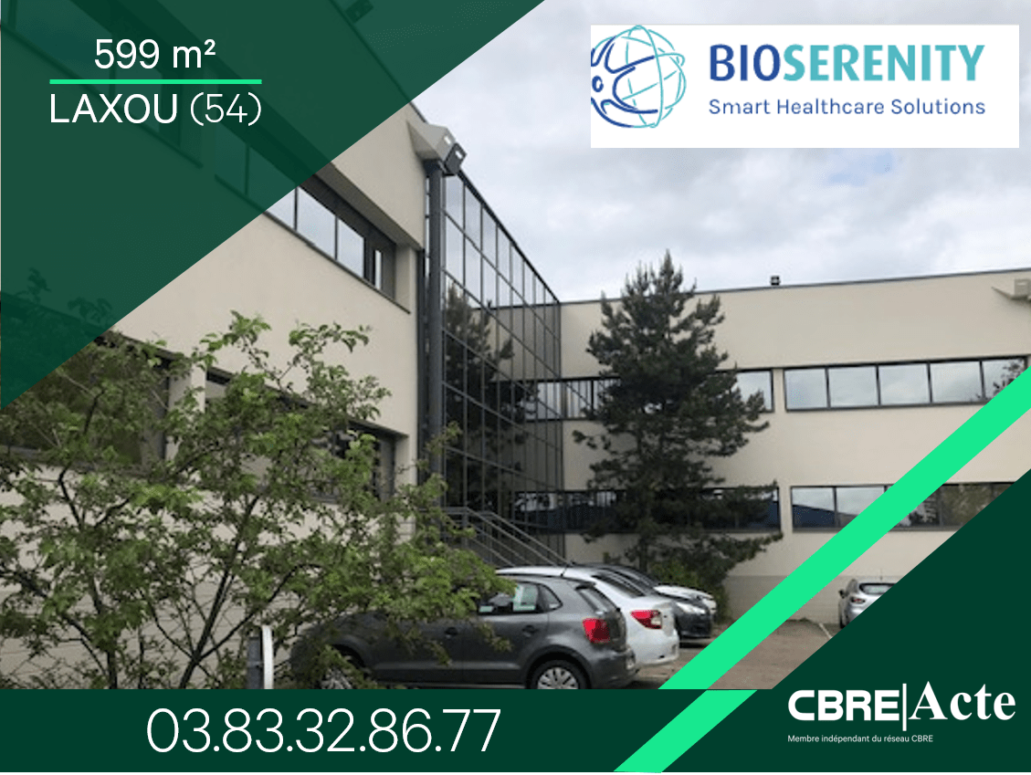 BIOSERENITY prend à bail à LAXOU › CBRE Acte
