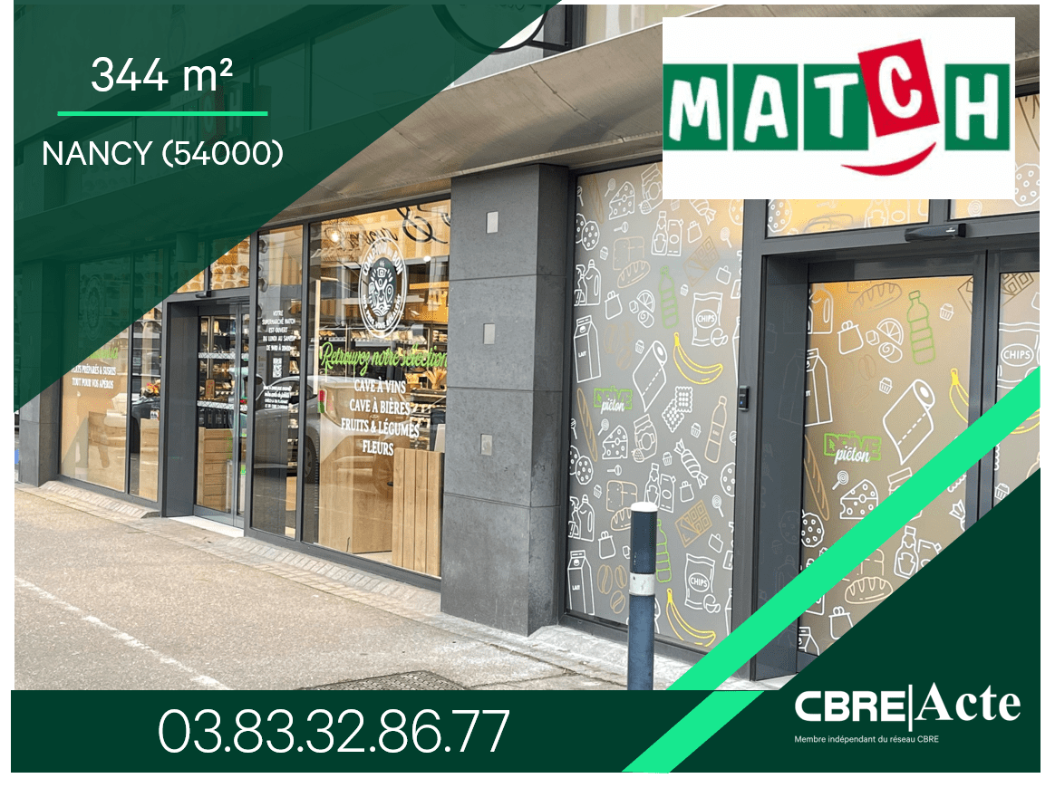 Supermarché Match développe son nouveau concept "le comptoir du bon" › CBRE Acte